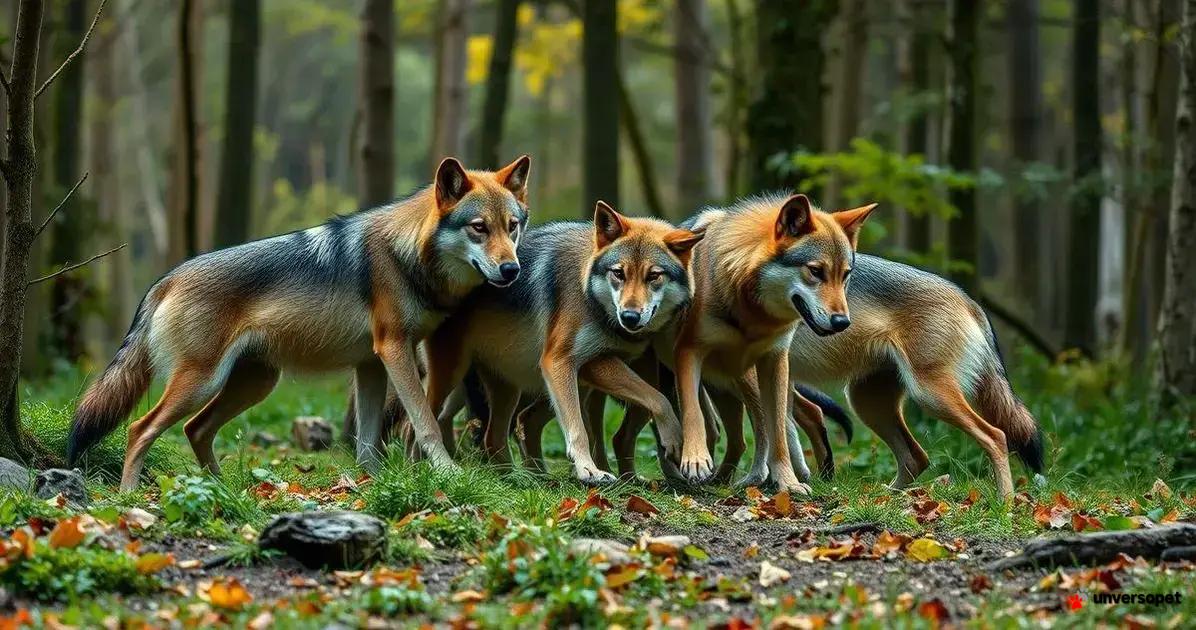 O que é comportamento de bando em lobos?